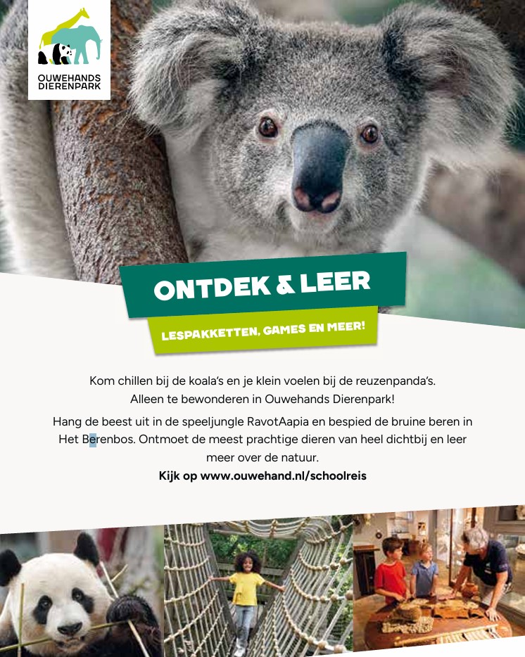 Ouwehands Dierenpark Schoolreisje | Gebo Tours | + vervoer